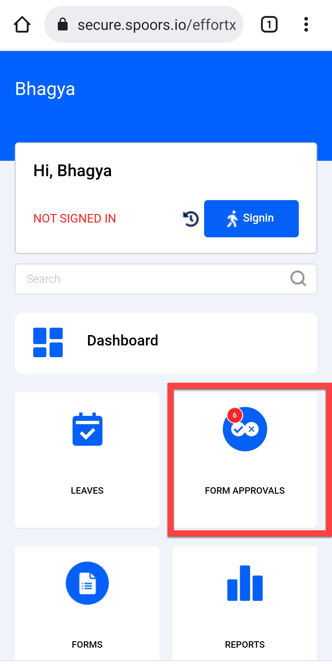 Check Form Approval Status