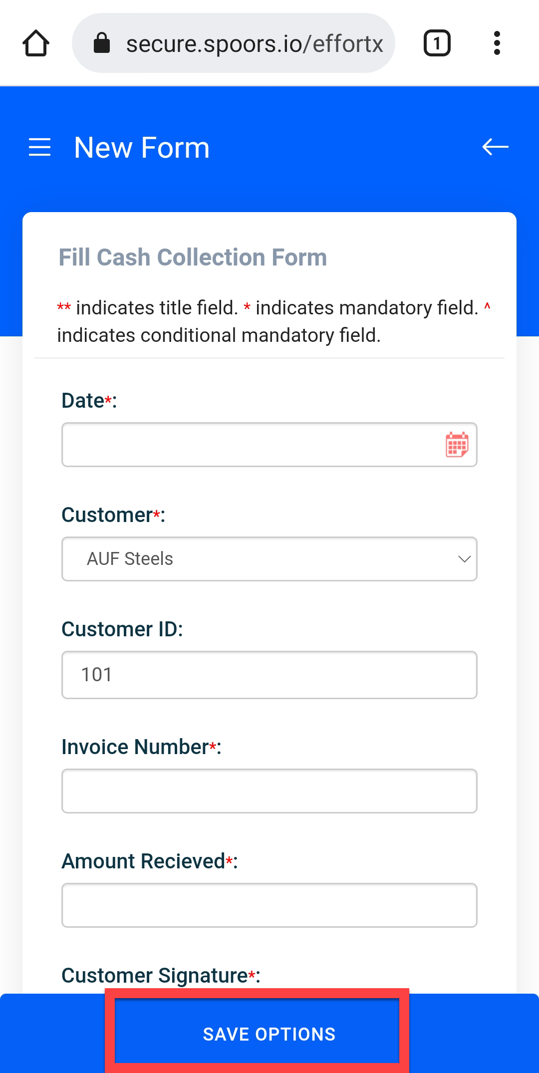 Perform A Customer Activity