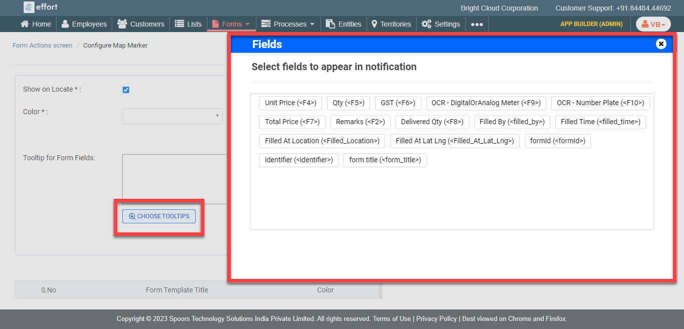 Configure Map Marker