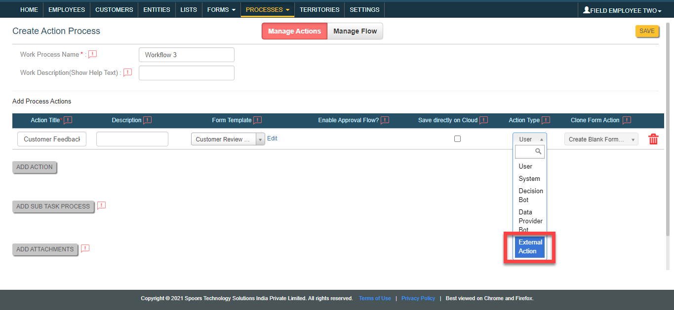 Customer Review Process Flow