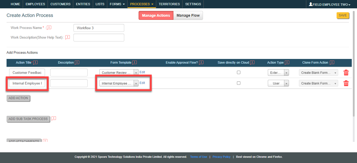 Customer Review Process Flow