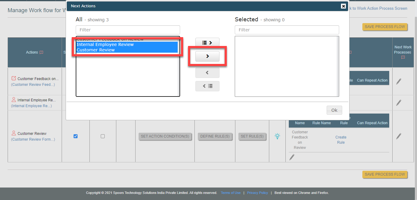 Customer Review Process Flow