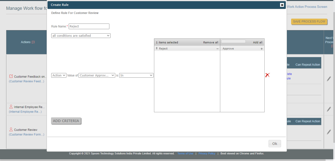 Customer Review Process Flow